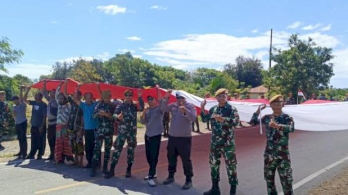 2025 Bendera Merah Putih Dikibarkan di Perbatasan RI-RDTL Sambut HUT ke ...